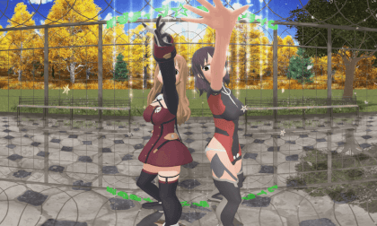 [MMD] Positive dance time with Araya Serina and Ozeki Komusubi
