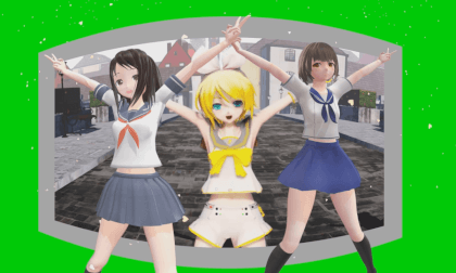 [MMD] Nacchan and Miyuki are going to storm the school WAA!!!! (passthrough)