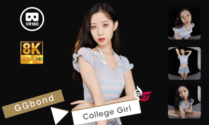 [Preview] Model GGbond Part 2 "College Girl" 8K 3D VR180 ASMR
