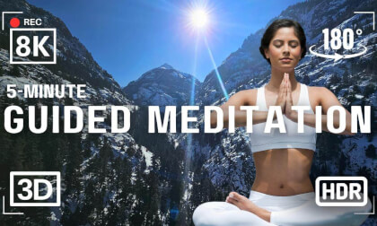 Relax Amid Snow-Capped Mountains. Ultimate Guided Meditation Experience